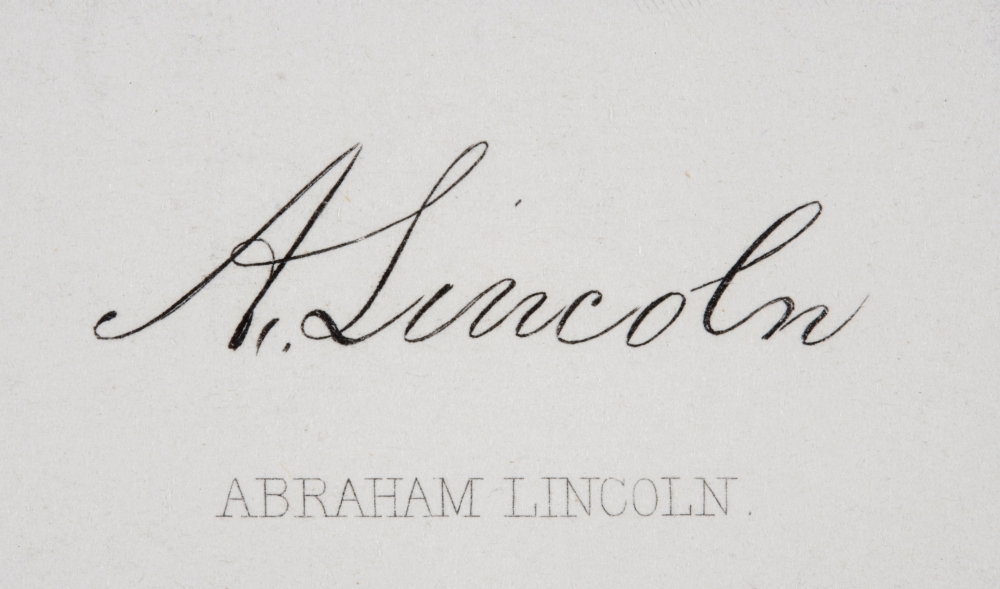 Signature Of Abraham Lincoln 1809 To 1865 16Th President Of The United ... Signature Of Abraham Lincoln 1809 To 1865 16Th President Of The United ...