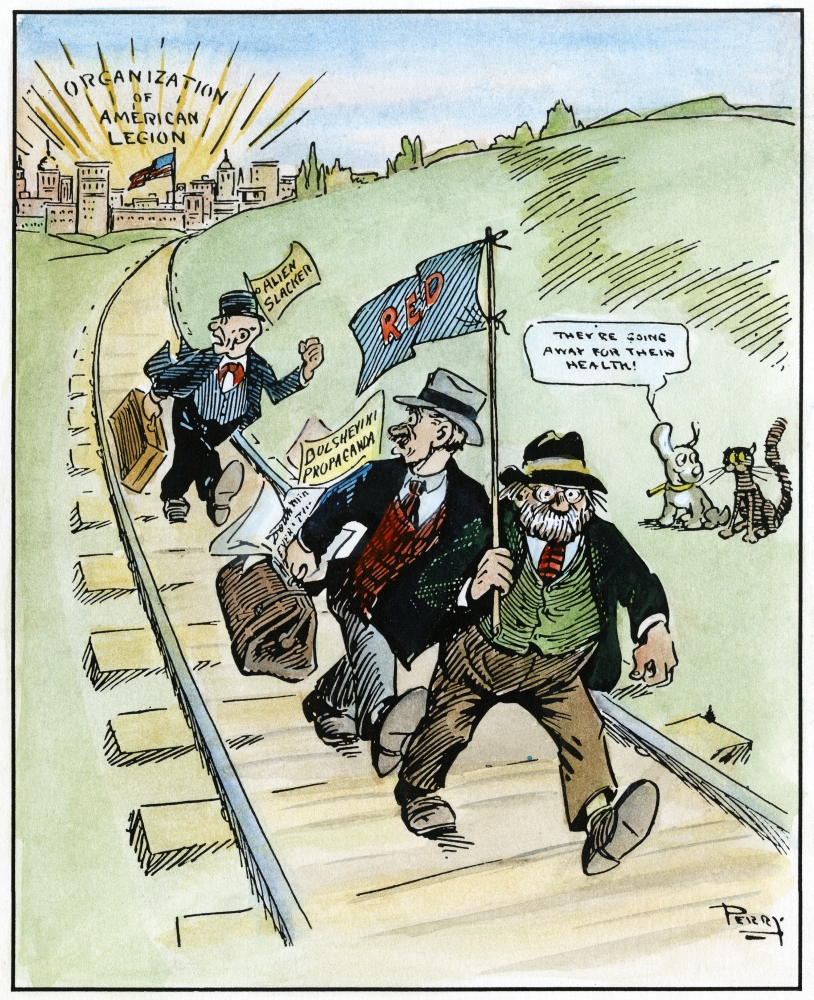 Cartoon: Red Scare, 1919. /N'Moving Days.' American Cartoon Published ...
